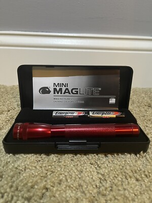 Mini MAG LITE Flashlight (Red) | eBay
