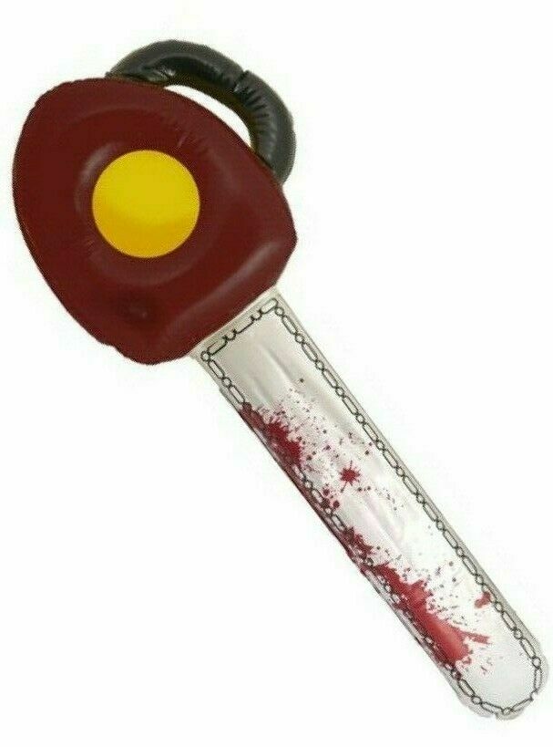 71cm Inflatable Reusable Chainsaw BlowUp Halloween Fancy Dress Party ...