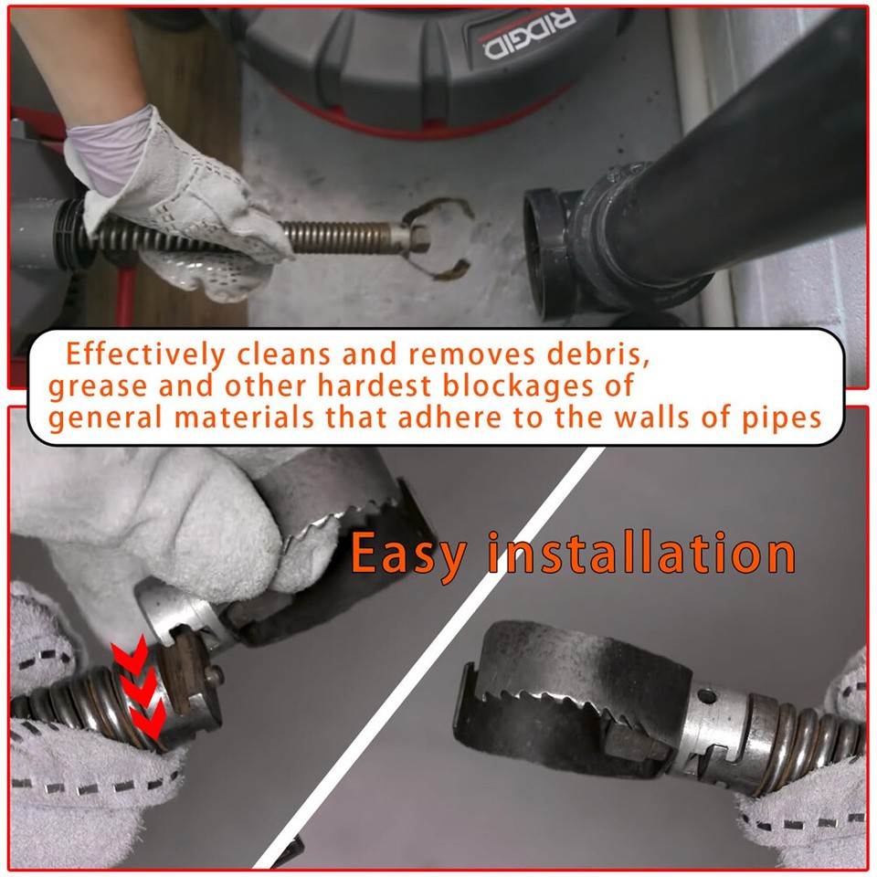 52822 T-232 H-D 3" C Cutter Cable Coupler Drain Cleaning Tool for ...