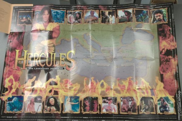 World of Hercules The Legendary Journeys Map ITEM#1 VG 1998 Stock Image ...