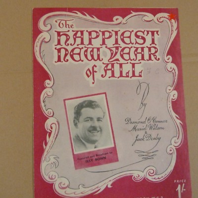 song sheet HAPPIEST NEW YEAR TO ALL Issy Bonn 1944 | eBay UK