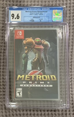 Metroid Prime Remastered Nintendo Switch New Sealed CGC Graded 9.6 A+ ...