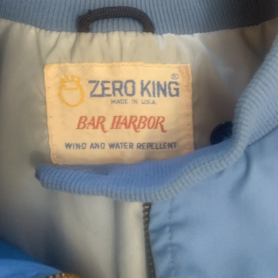 Vintage 60’s Men’s Unisex Zero King Bar Harbor Blue Water Wind ...