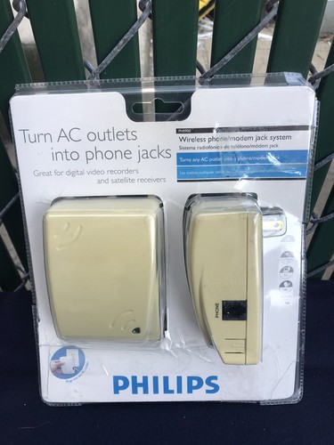 Philips~ Wireless Phone Modem Jack System PH0900 Turn AC Outlets to ...