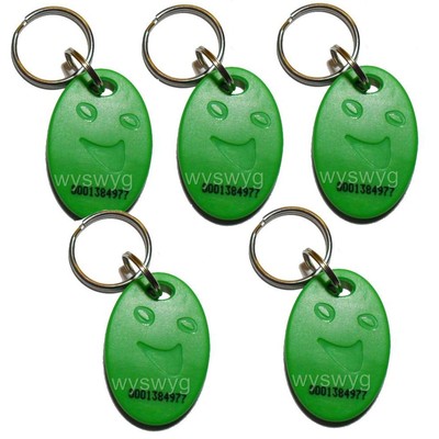 10pcs RFID EM Door Key 125KHz Proximity Green Token Keyfob For Access ...
