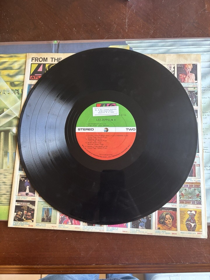 Led Zeppelin II 1969 Atlantic SD 8236 Hard Rock, Blues Rock EX | eBay