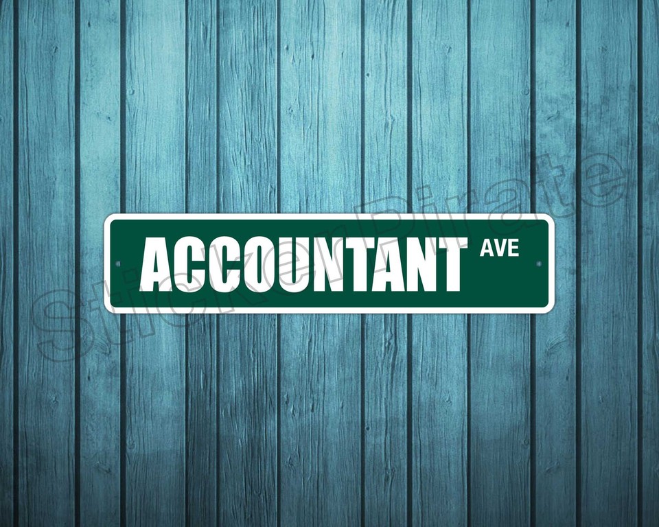 *Aluminum* Accountant 4" x 18" Metal Novelty Street Sign SS 136 | eBay