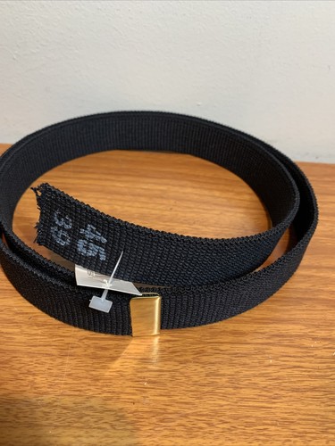 5X U.S MILITARY ARMY ISSUE BLACK BELT Brass TIP TROUSER BELT ONLY NO ...