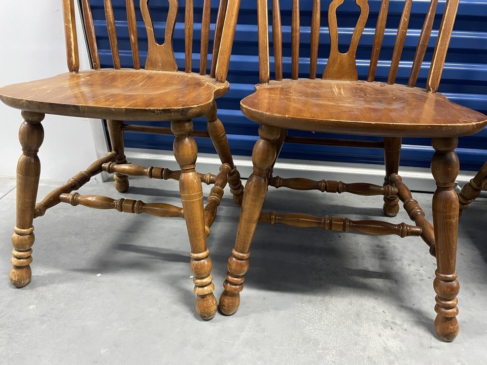 Cochrane solid oak “Georgetown” dining table set and five chairs | eBay