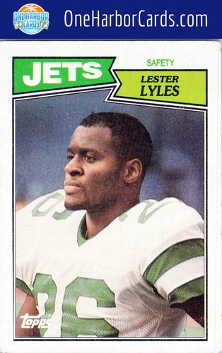 1987 Topps New York Jets #142a Lester Lyles | eBay
