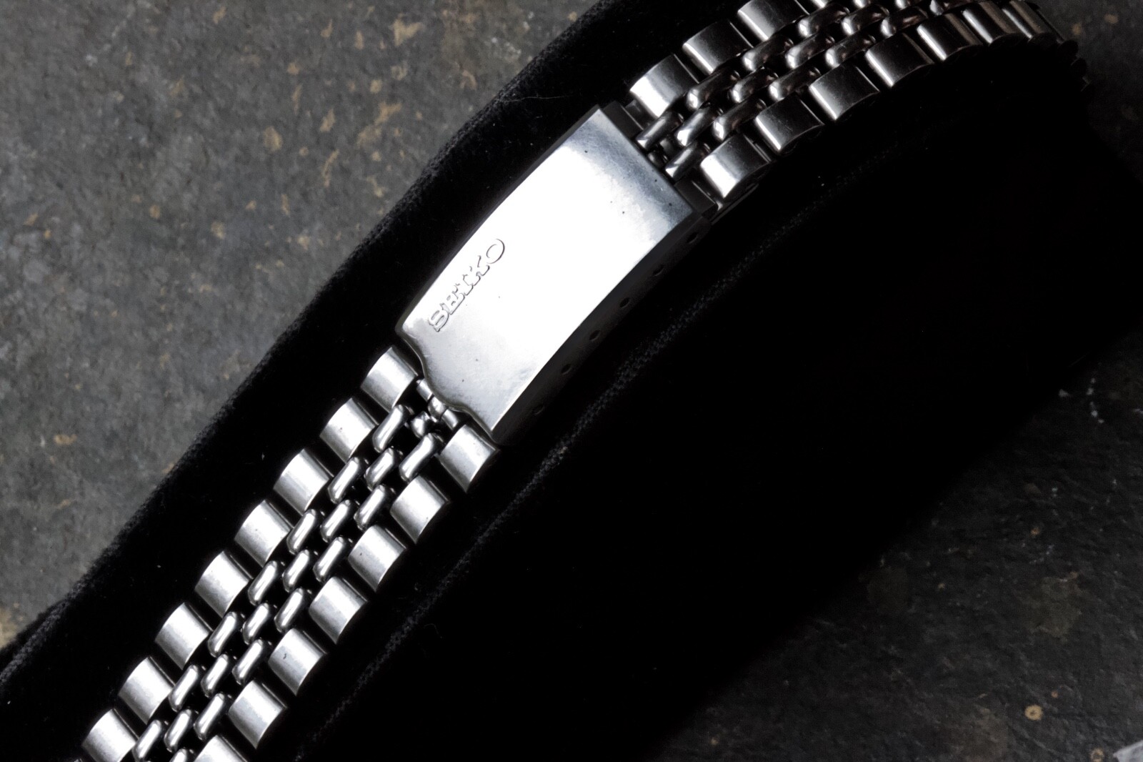 Vintage Seiko watch bracelet Beads of Rice 13mm curved ends Made in ...