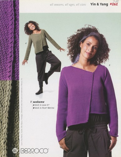 Berroco Knitting Pattern Book #262 Yin & Yang - 4 Easy Knit Designs for Women | eBay