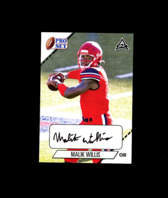 2021 Pro Set ROOKIE SP MALIK WILLIS AUTO RC! Liberty STAR SEE | eBay