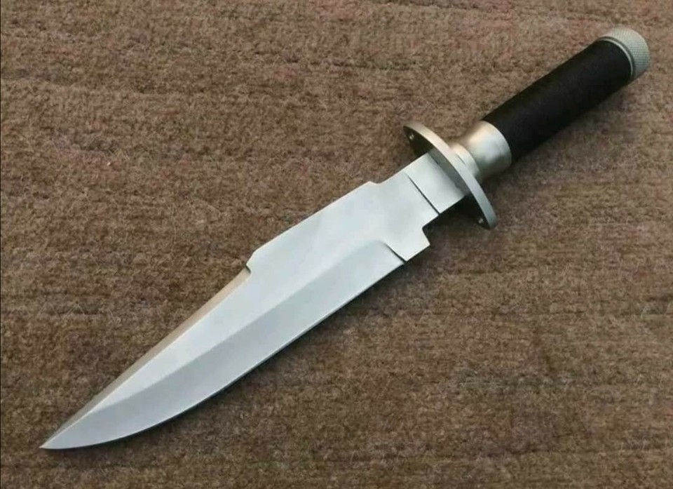 Custom Handmade 5160 Spring Steel Predator Survival Knife With Leather ...