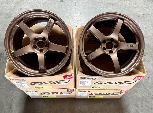 RAYS GRAMLIGHTS 57CR 18x9.5 38 5x100 FRS BRZ 86 WRX LEGACY WHEELS RIMS ...