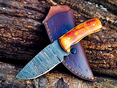 SHARD®™ CUSTOM HAND FORGED Damascus Steel EDC Mini Neck Survival Knife ...