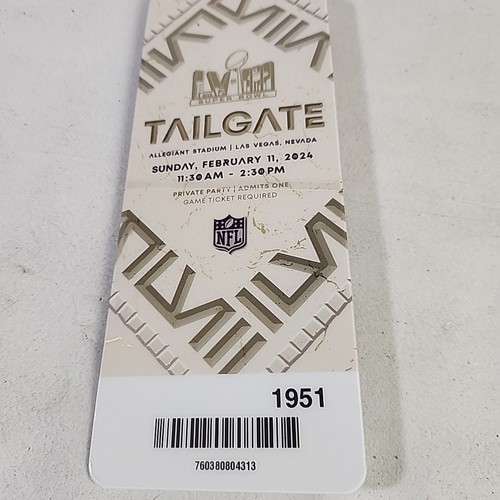 NFL SUPER BOWL LVIII 58 Tailgate Credential Lanyard Chiefs 49ers ...