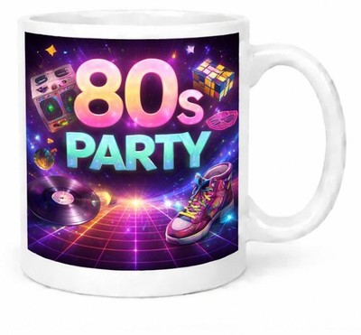 80s Party Mug Retro Music Disco Neon Throwback Gift Mug | eBay