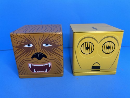Star Wars Cubeez C3PO Chewbacca Hallmark Metal 3” Trinket Storage Cube ...