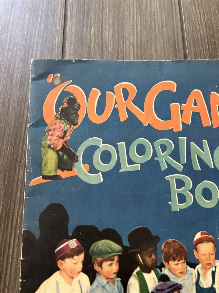 Antique 1933 The Little Rascals Our Gang Jumbo Coloring Book w/ Film ...