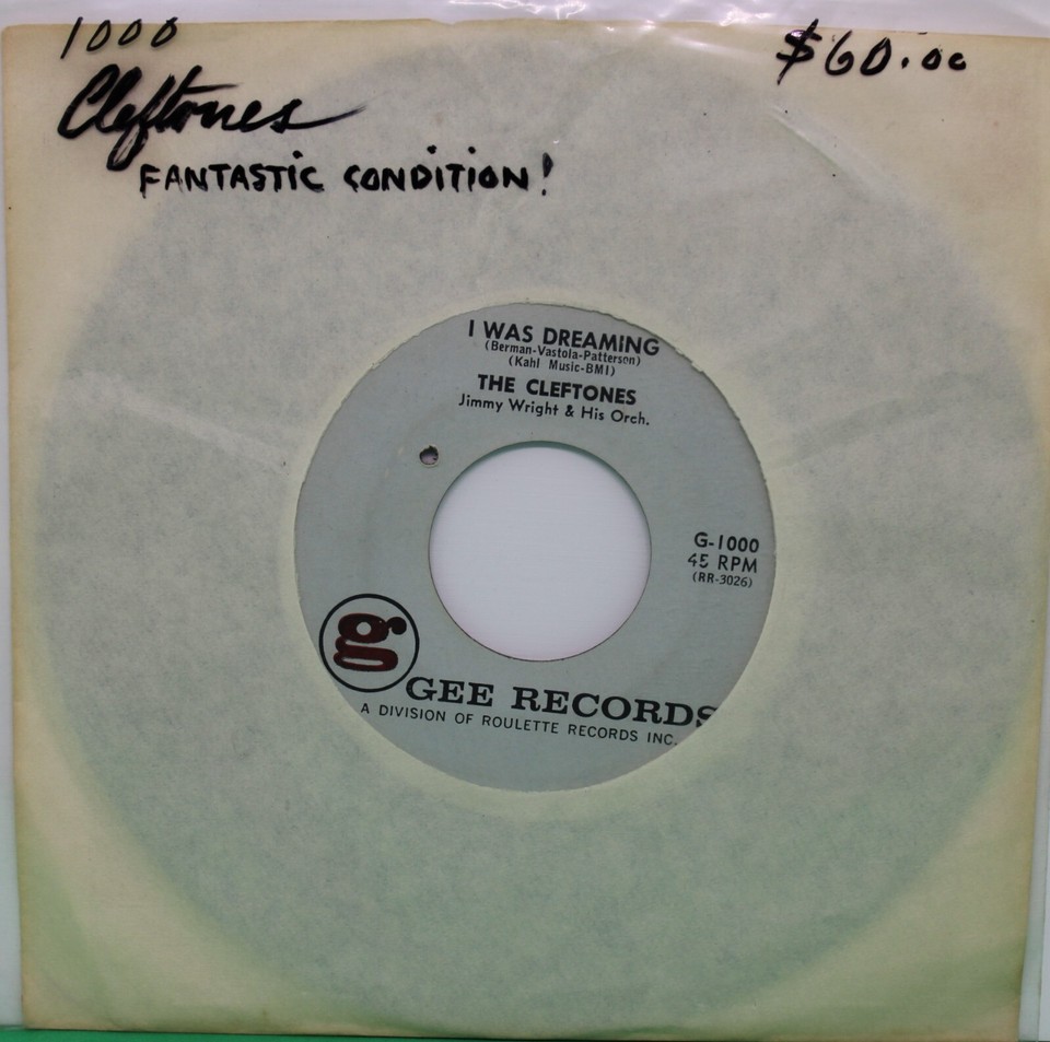 7" 45rpm - The Cleftones, You Baby You - Gee Records G1000 1960 | eBay