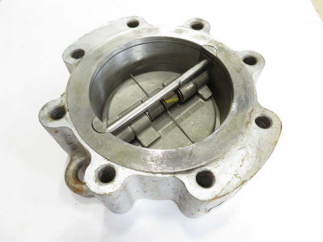 6" Crane Duo-Chek H15SPF1-R73 150# WCB X CF8M Threaded Lug Check Valve ...