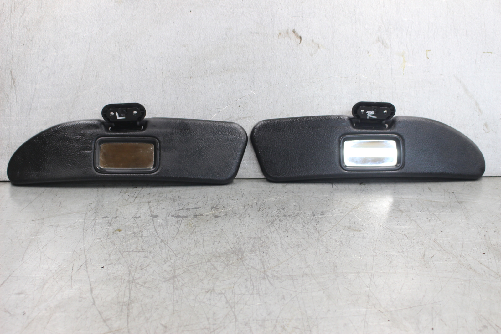 96-02 BMW E36 Z3 ROADSTER SET OF 2 FRONT LEFT & RIGHT BLACK SUN VISOR ...