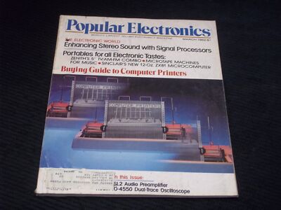 1982 MARCH POPULAR ELECTRONICS MAGAZINE - PRINTER BUYING GUIDE COVER ...