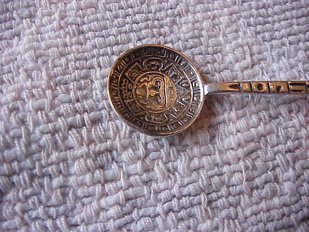 VINTAGE STERLING SILVER AZTEC WARRIOR SOUVENIR SPOON FROM MEXICO | eBay ...