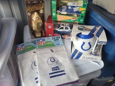 7pc lot Indianapolis Colts collectibles diecast,train,football,Litter ...