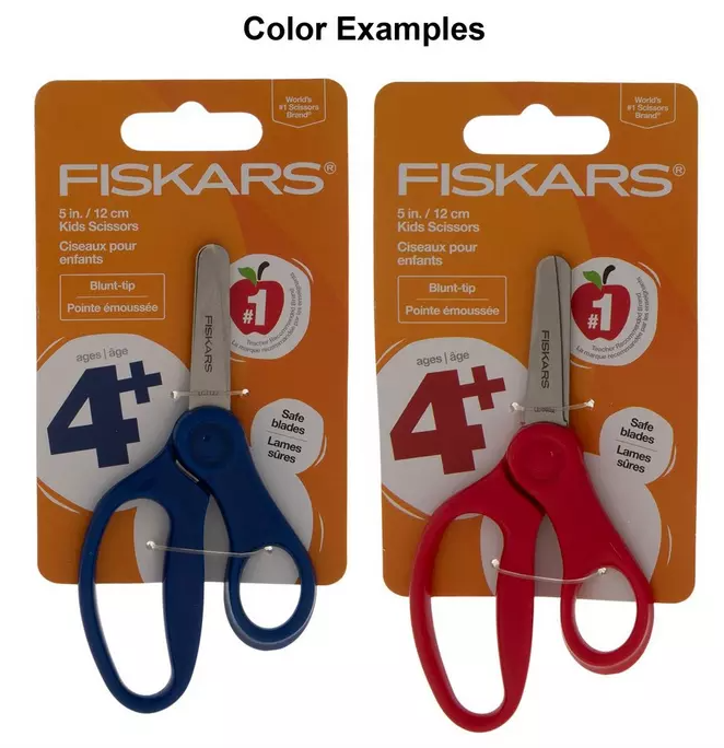 Fiskars 5" Kid's Scissors Blunt Tip Assorted Colors (94167797) 1067042 ...