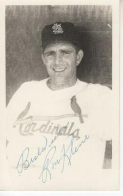 RON KLINE ST. LOUIS CARDINALS SIGNED 4X6 POSTCARD W/ COA | eBay