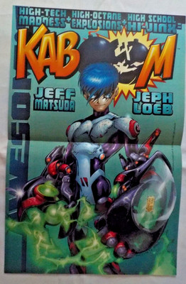 Kaboom Promotional Poster 1997 Awesome Comics 17"x11" Jeff Matsuda ...