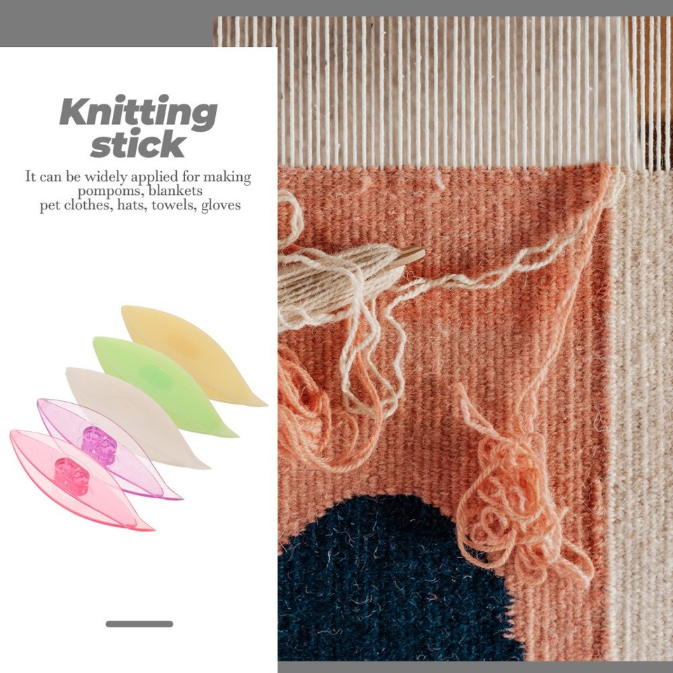 5 Pcs Weaving Shuttles Braided Knitting Tools Hand Lace Making Plastic ...