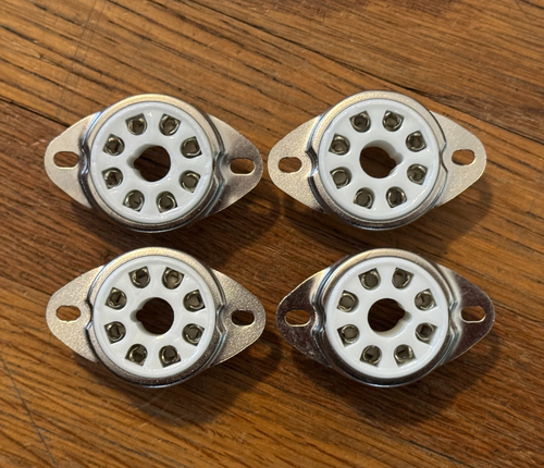 4X Ceramic Vacuum Tube Sockets OCTAL 8 pin. Fender Amplifiers and ...