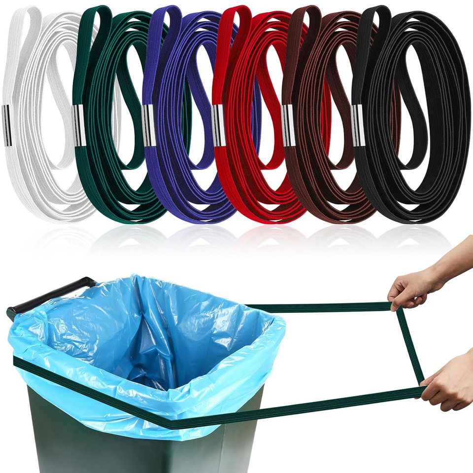 6 Pieces Trash Can Rubber Bands Large Rubber Bands for 60-98 Gallon ...