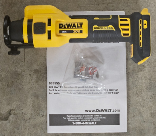 DeWalt 20V MAX XR Brushless Drywall Cutout Tool Model# DCE555 Bare Tool ...