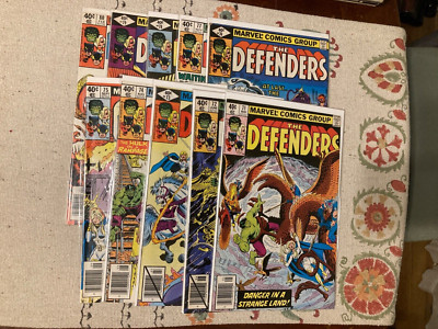 The Defenders 71-80 Complete Set/Run 1979 Marvel Comics 72/73/74/75/76 ...