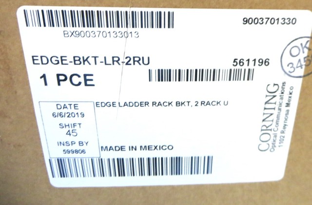 Corning | EDGE-BKT-LR-2RU Pretium EDGEG Ladder Rack Mounting Bracket ...