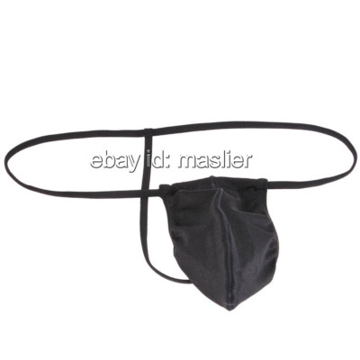 Men's Elastic Mini Bikini Pouch Thong Underwear Male G-String Fashion ...