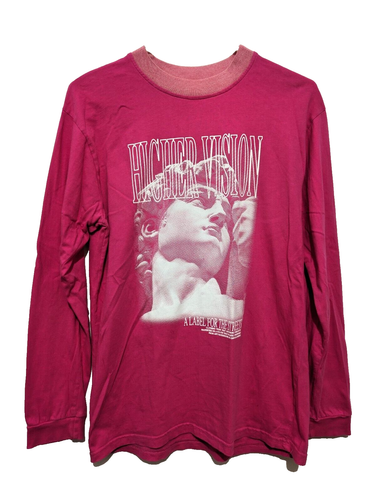 HoMie Shirt Higher Vision Shirt Mens Pink Long Sleeve Size L Made In ...