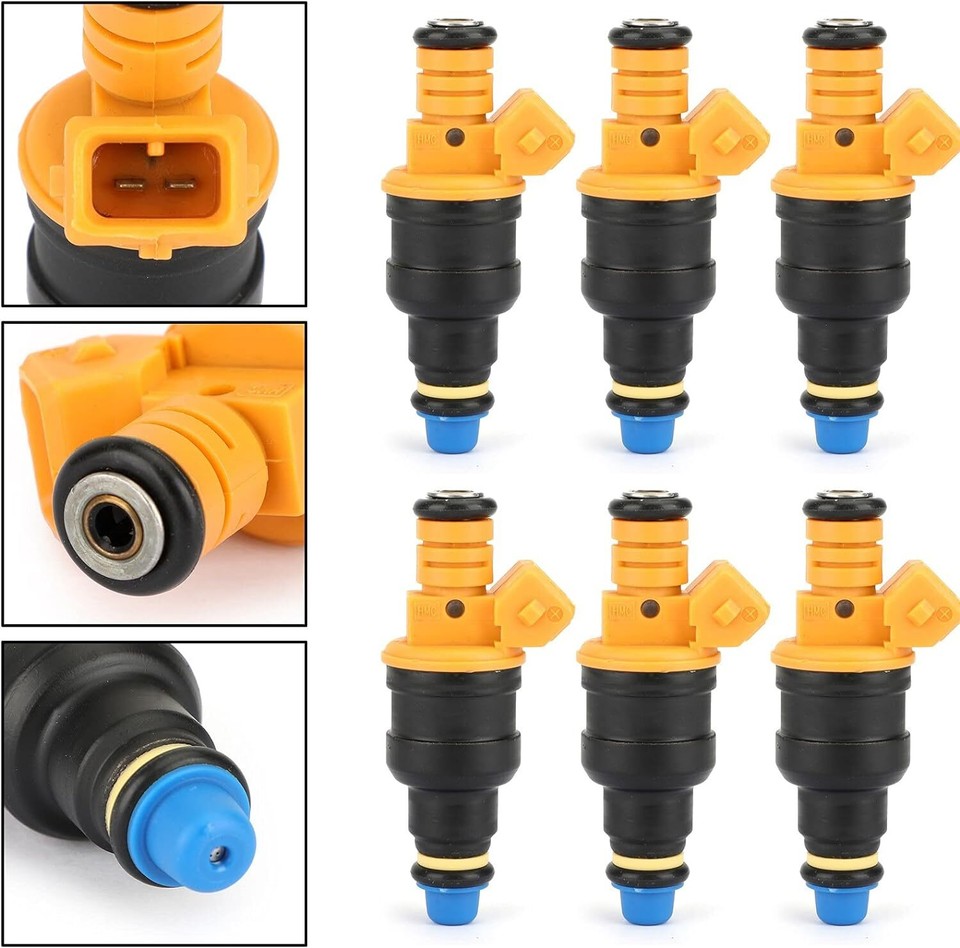6Pcs 0280150714 Fuel Injector Compatible with BMW 535 635CSI 735 L6 L7 ...