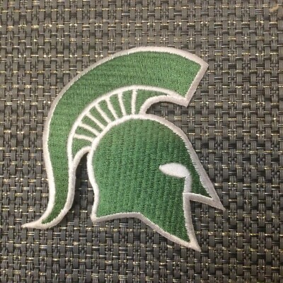 (2) MSU Michigan State Spartans Vintage Embroidered Iron On Patches ...