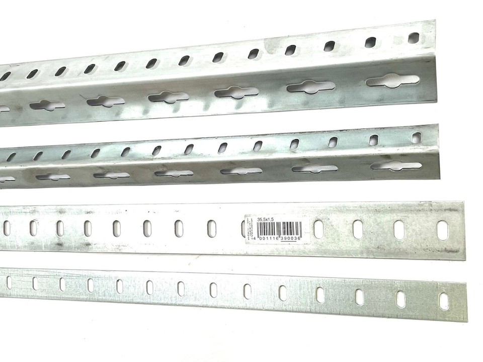 Steel Galvanised Slotted Angle & Slotted Flat Bar - 1.5mm Thick 1 Mtr ...