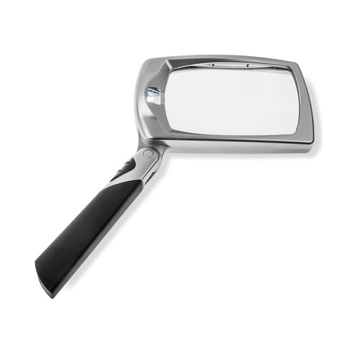 Carson LED Lighted 2.5X Power Rectangular Magnifier with Folding ...