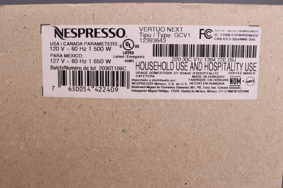 Nespresso by Breville Vertuo Next Classic Black/Silver Coffee ...