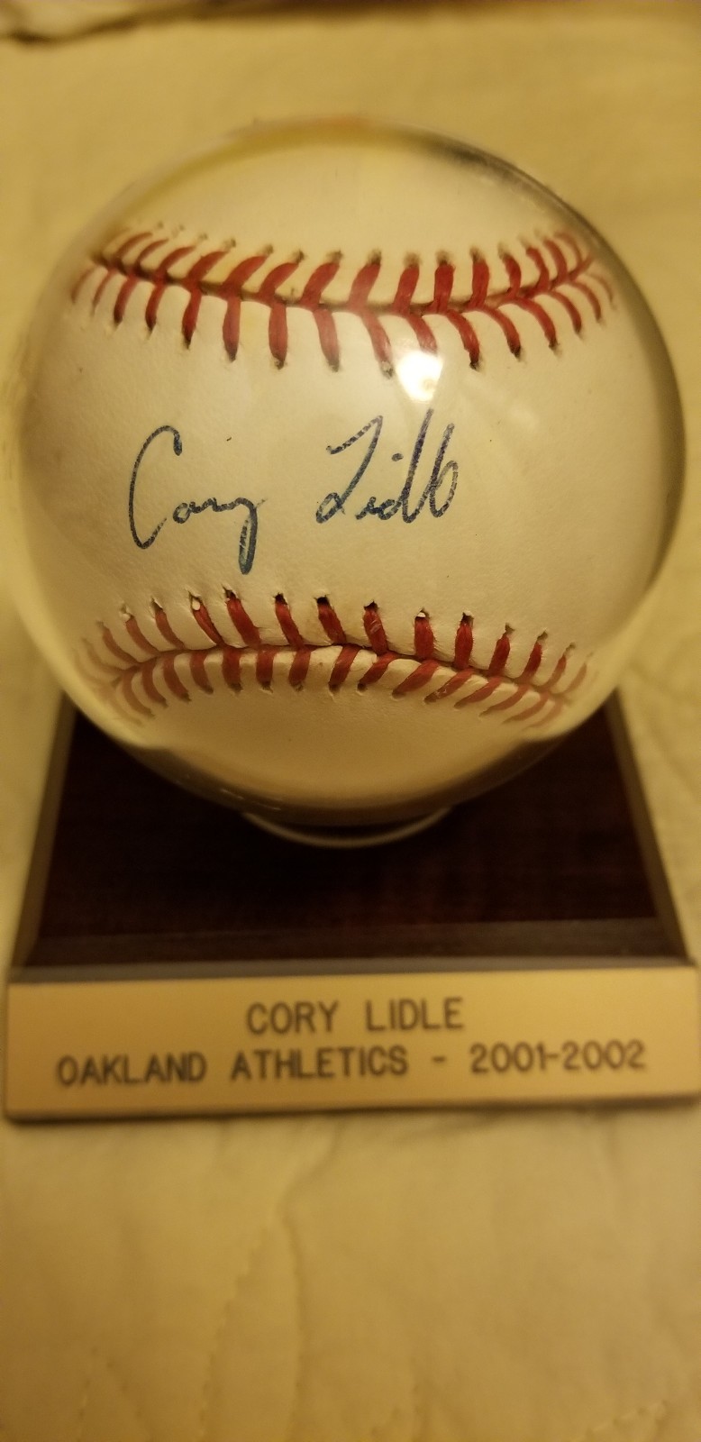 Cory Lidle signed 2001- 2002 Oakland A's baseball | eBay