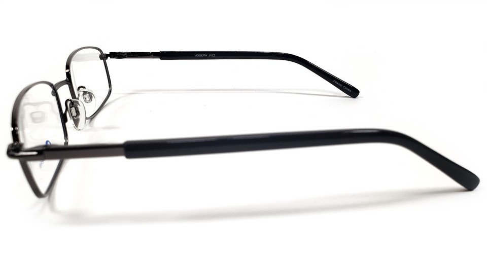 NEW MODERN OPTICAL JAZZ 56-18-150 MENS GUNMETAL GREY EYEGLASSES FRAMES ...