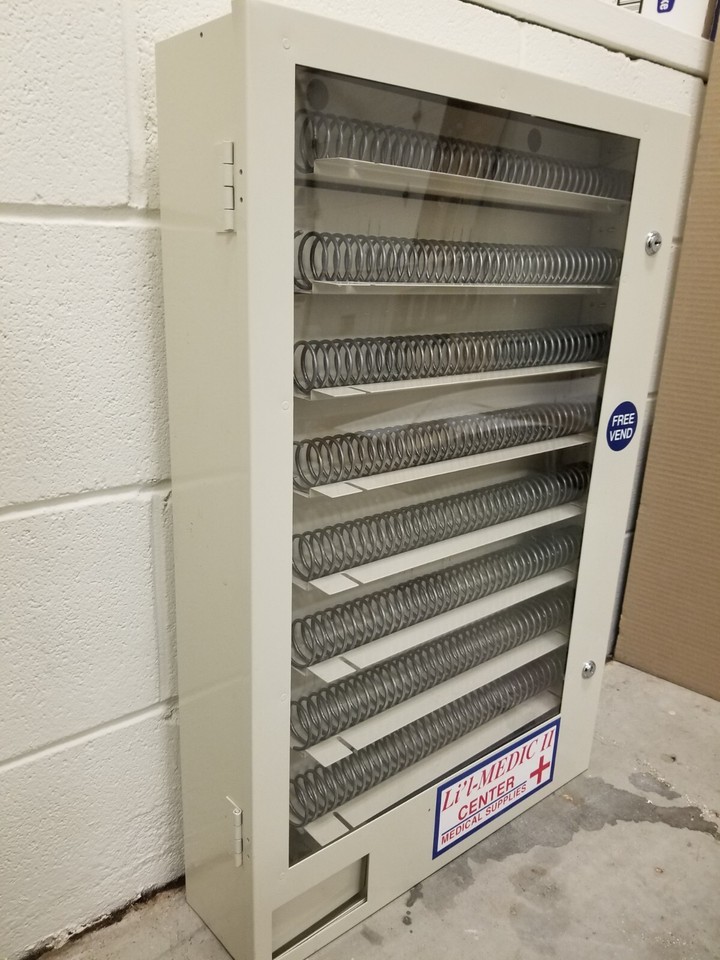 Li'l Medic II Vending Machine 8Rows Coin Op Medical Wall Mounted ...