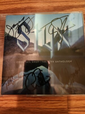 Styx Signed Autographed CD booklet Come Sail Away. The Styx Anthology ...